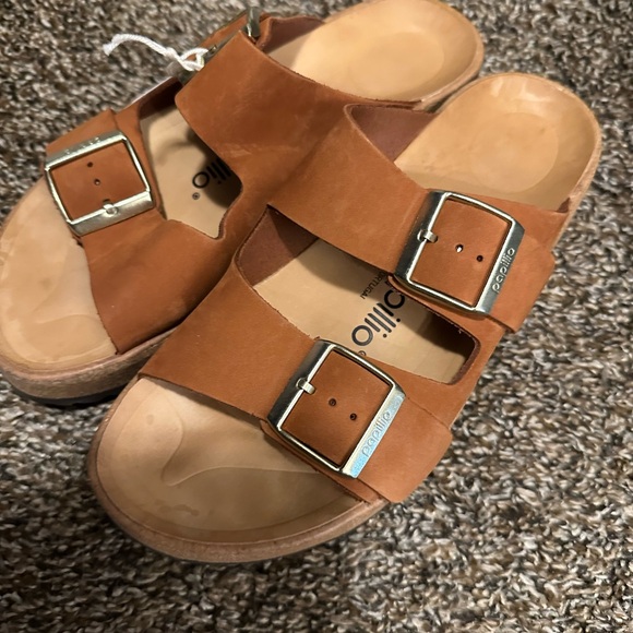 Papillio | Shoes | Womens Brown Sandals With Buckles Papillo By ...